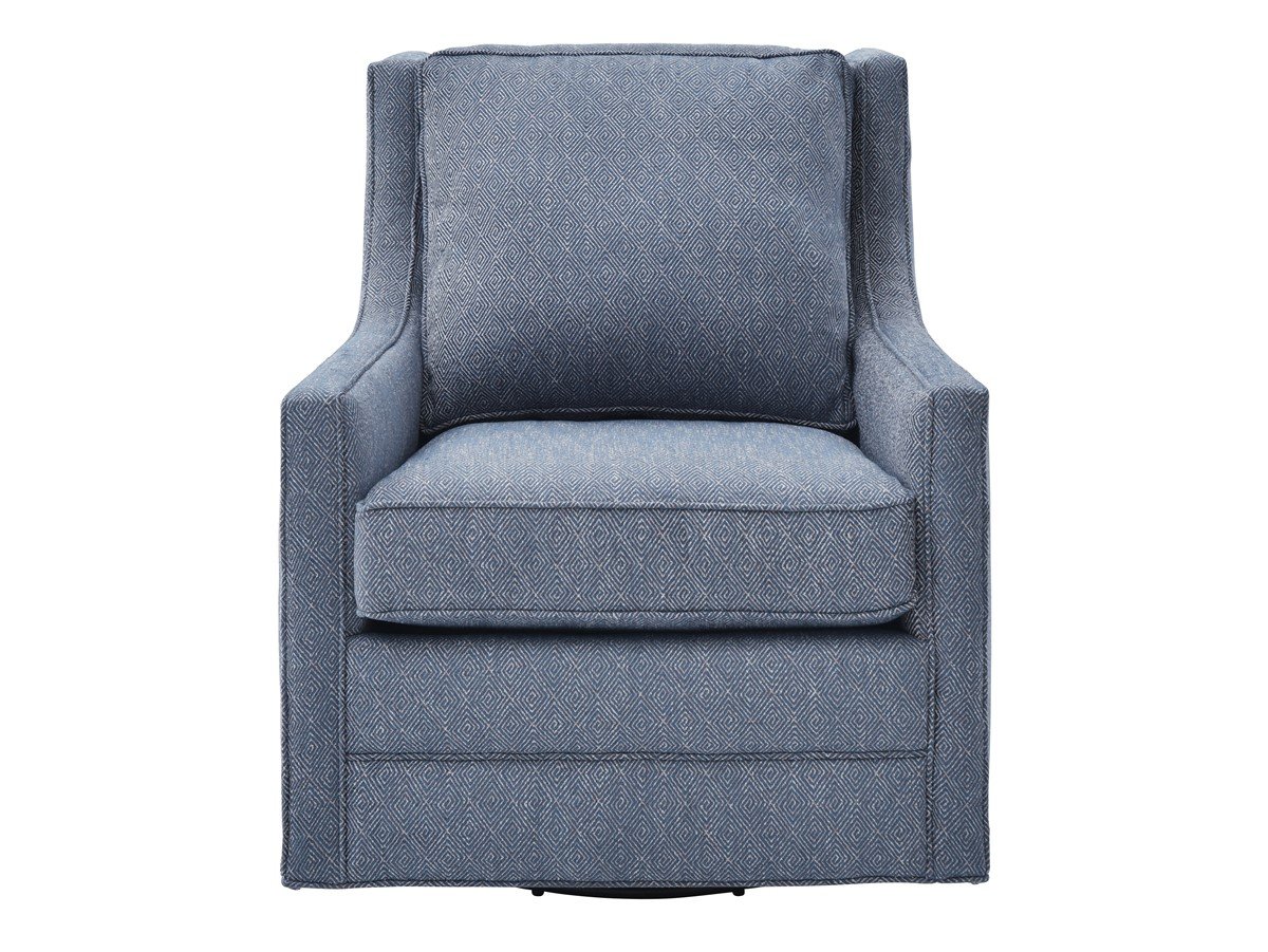Denim swivel chair store