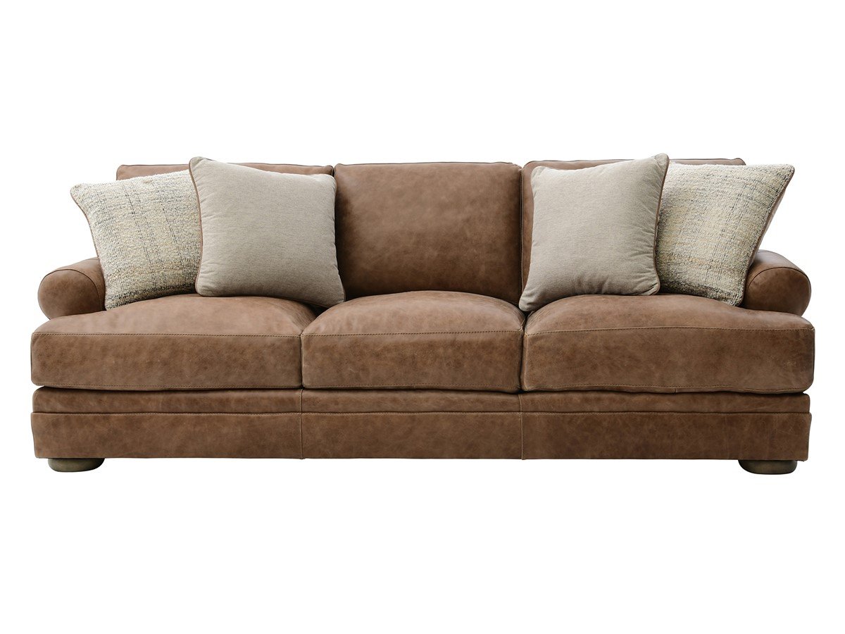 Bernhardt Harrison Top Grain Leather Sofa from Weir s Furniture